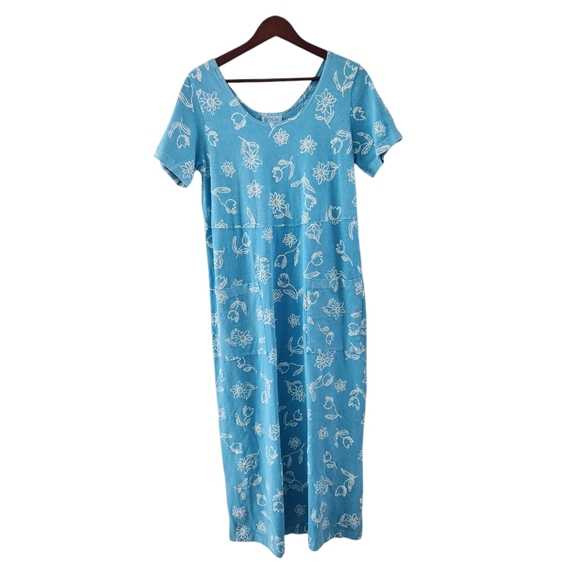 fresh produce | Dresses | Vintage Fresh Produce Cotton Maxi Dress Blue ...